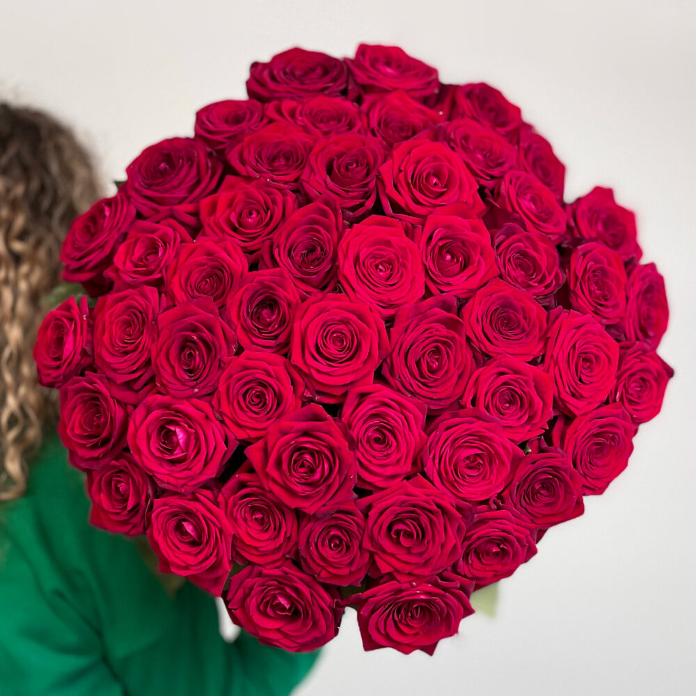 Bouquet de roses rouges. - Atelier Lavarenne
